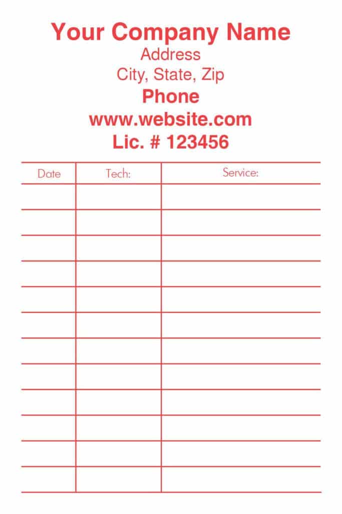0054 – HVAC Service Label - Crownmax.com