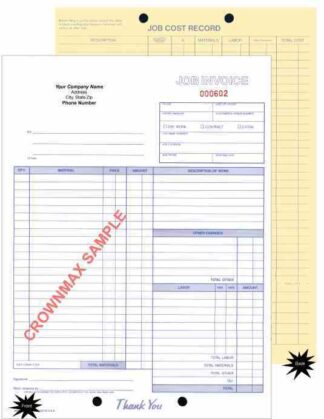 Job Work Sheets - Crownmax.com