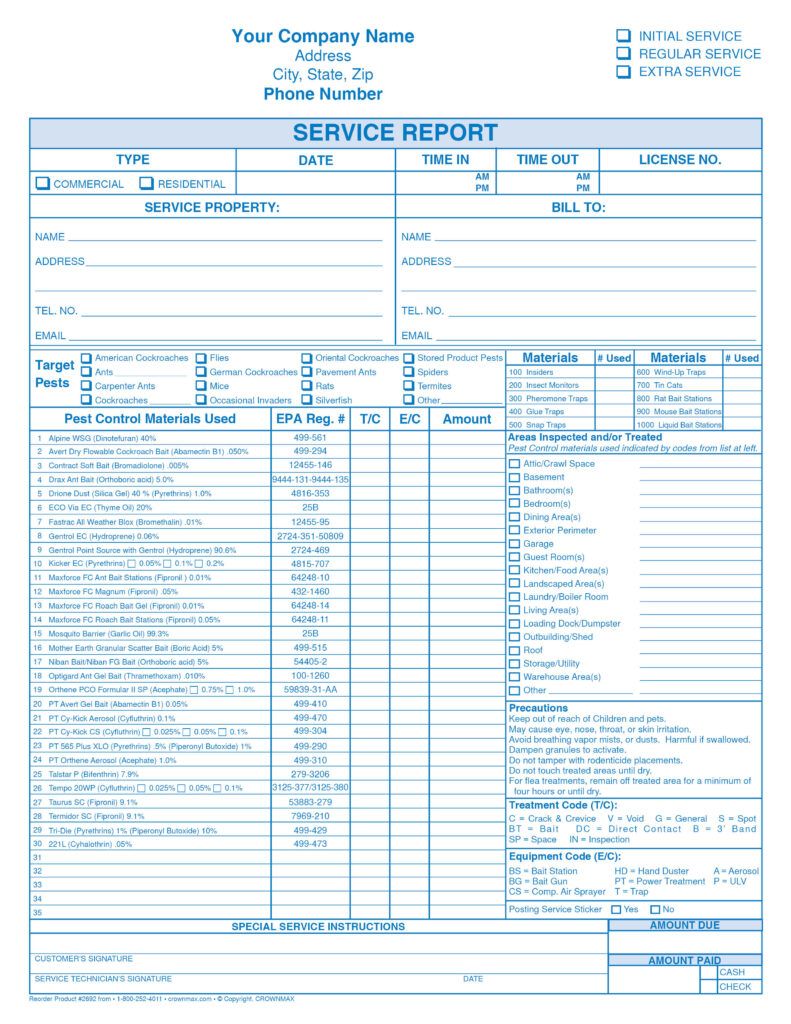 Service Forms - Crownmax.com