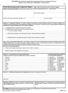 3355 NPMA 33 Termite Inspection Forms - Crownmax.com