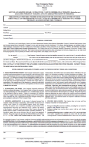 7194 – AL Defined Termite Service And Limited Repair Contract - Crownmax.com