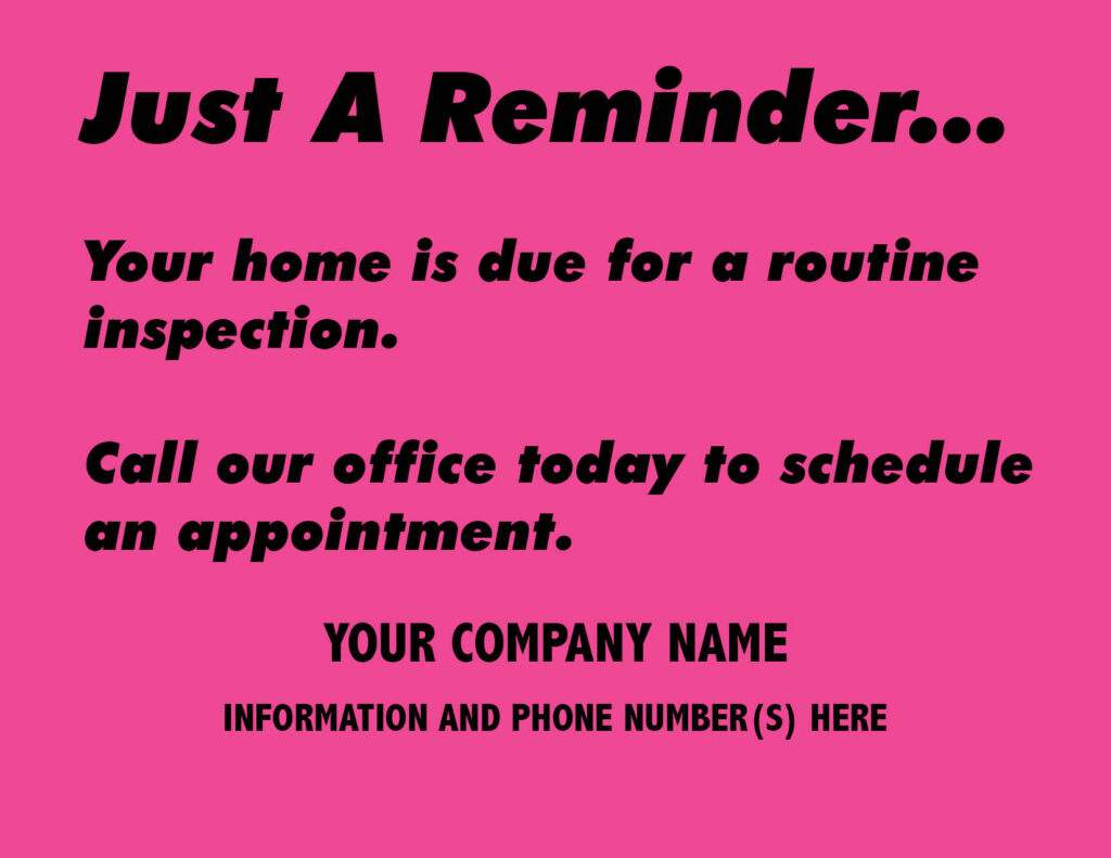 8334 - Reminder Postcard Routine Inspection - Crownmax.com