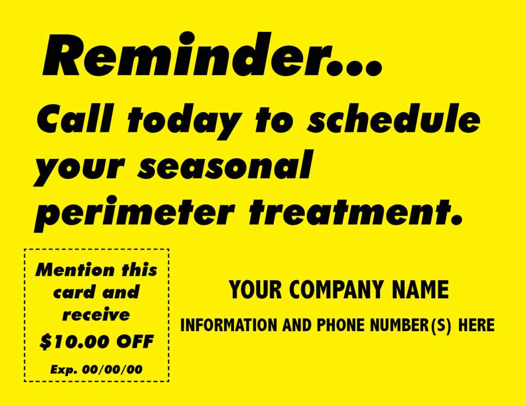 8336 - Reminder Postcard Seasonal Perimeter Treatment - Crownmax.com