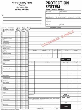 Work Order Forms